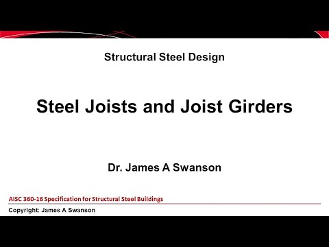 STR05 L02c - Steel Bar Joists and Joist Girders