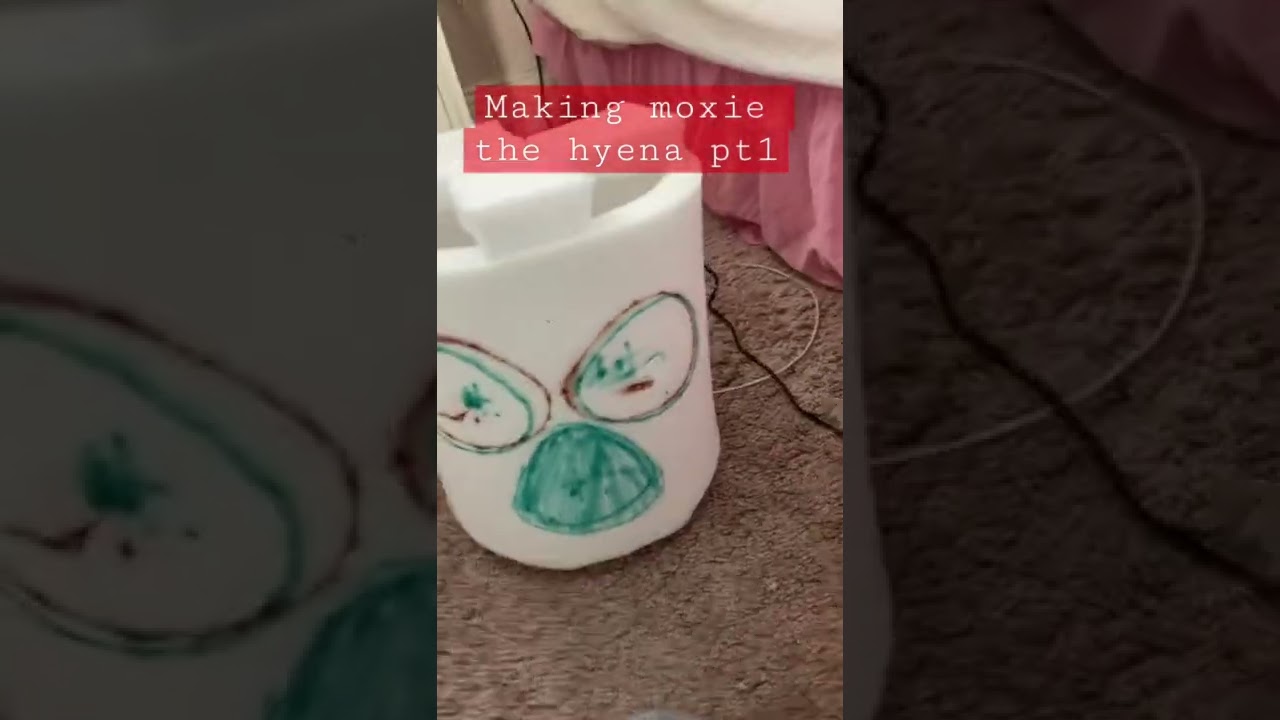 Making moxie the hyena pt1 #fursuitmaker #furry