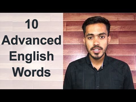 10 Advanced English Words | Advanced English Words With Urdu/Hindi Meaning