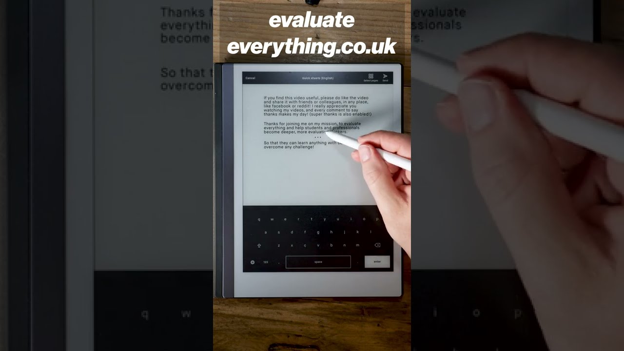 Remarkable 2 Handwriting Recognition Test