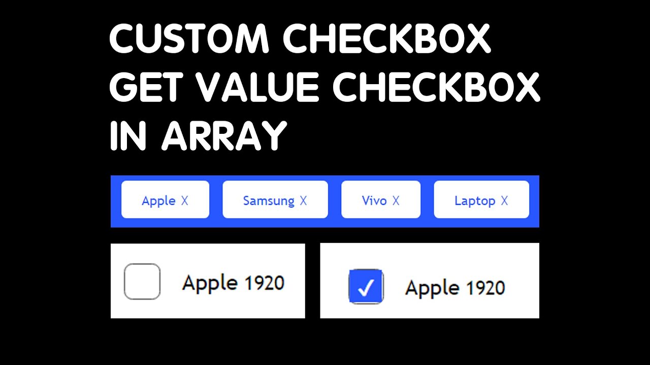 ReactJS - Custom checkbox Get value from array.