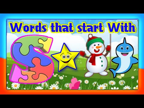 Words That Start with S | Words That Start with Letter S for Toddlers | Vocabulary For Kids #abcd
