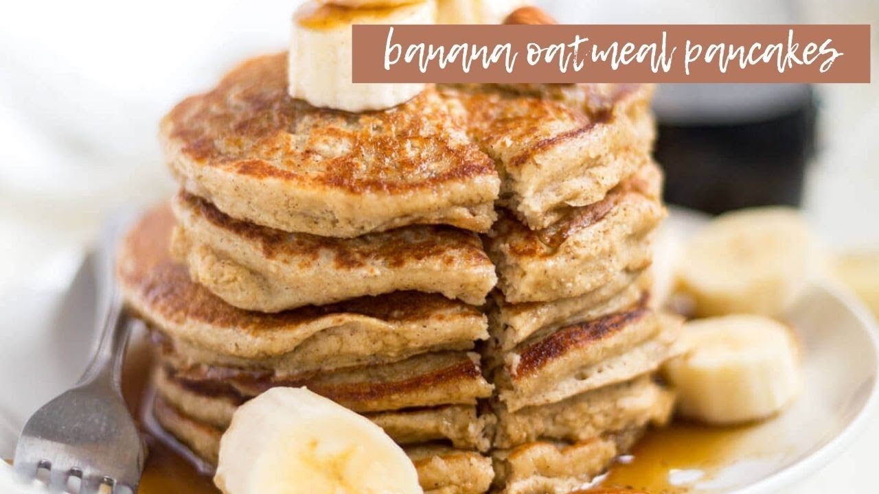 Banana Oatmeal Pancakes [Gluten Free | Blender]