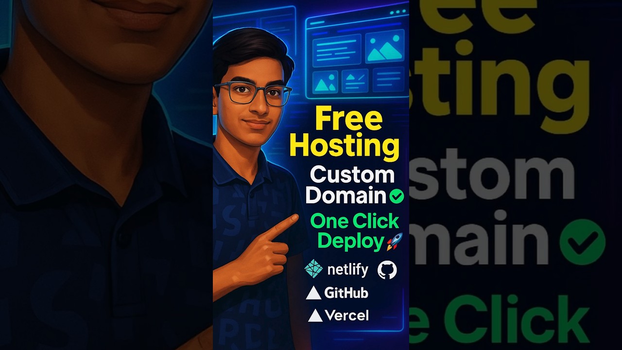 💸Free Hosting + Custom Domain?! Here’s How 👀 #freehosting #webhosting #webdevelopment