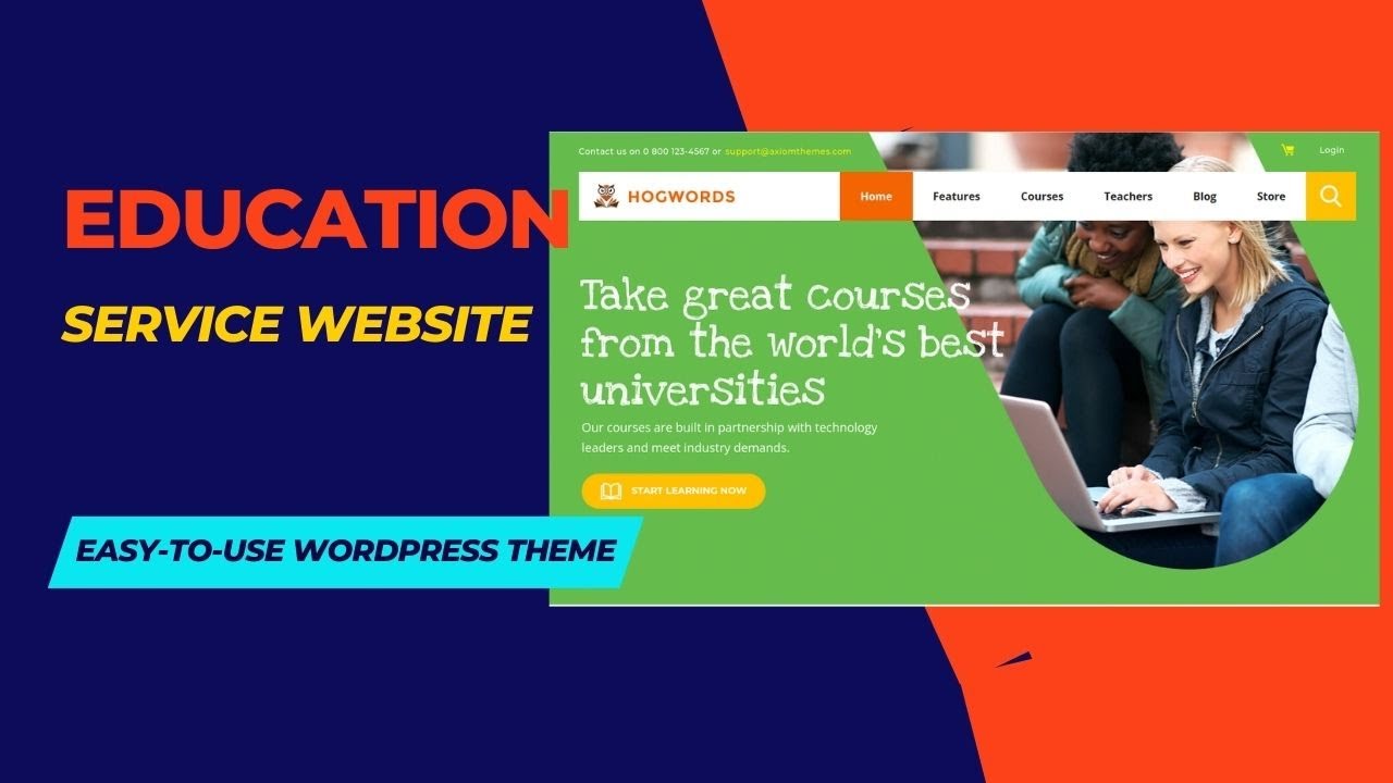 Education Center, Tutor, Educator Website | School, University, Trainer Theme | Hogwords  WP Theme