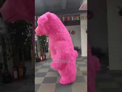 2 6m Inflatable Pink Bear Costume for Entertainment Adult Walking Mascot Suit for Events Party