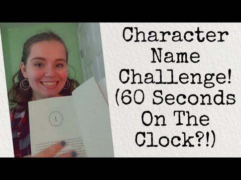 Character Name Challenge! (How Many Can I Name in 60 Seconds?!)