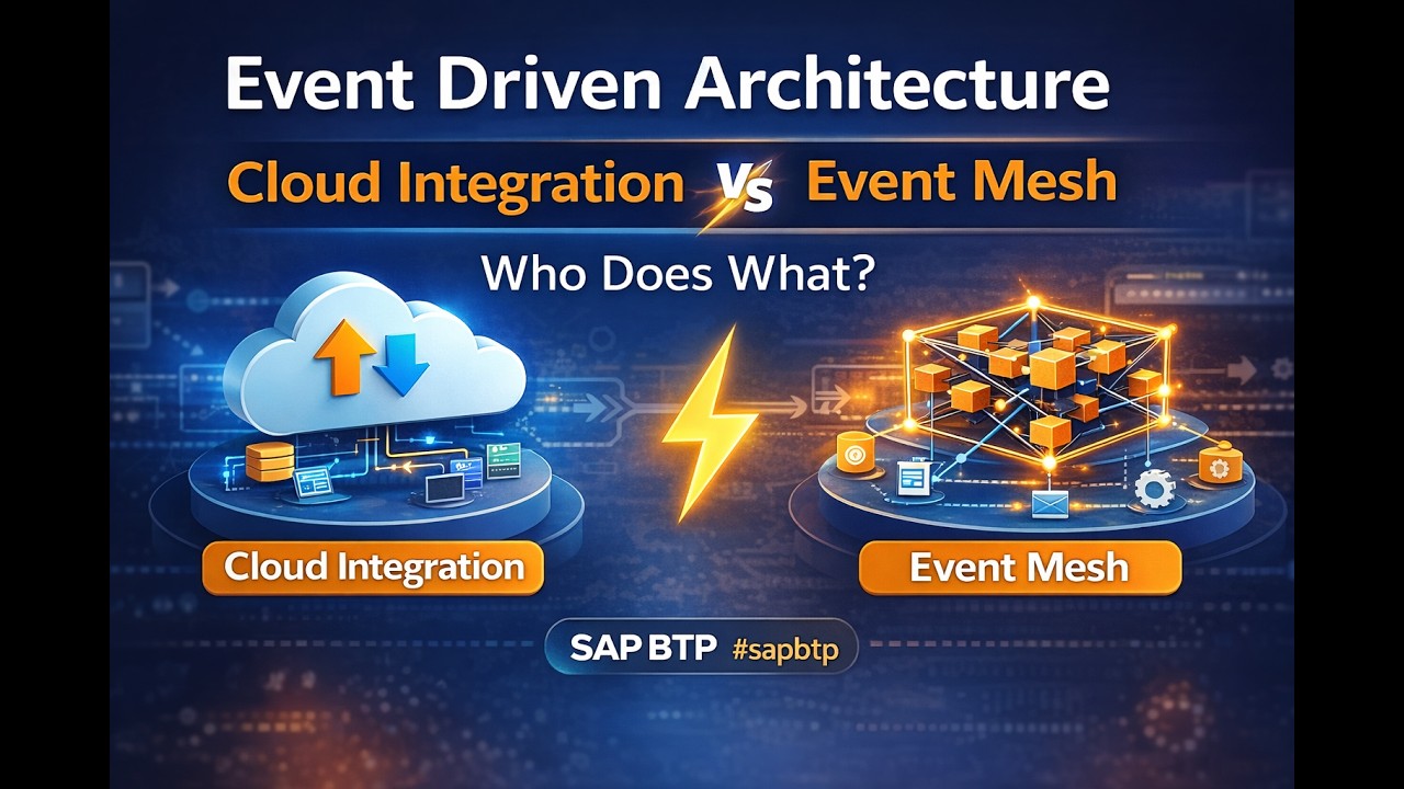 Event Driven Architecture in SAP BTP | Cloud Integration vs Event Mesh (Who Does What?)