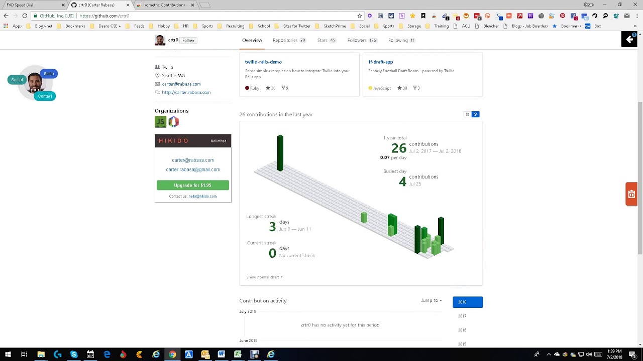 Isometric Contributions for GitHub