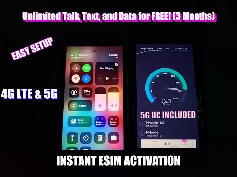 T Mobile eSIM 3 Months, Unlimited Data, for FREE Review & Setup