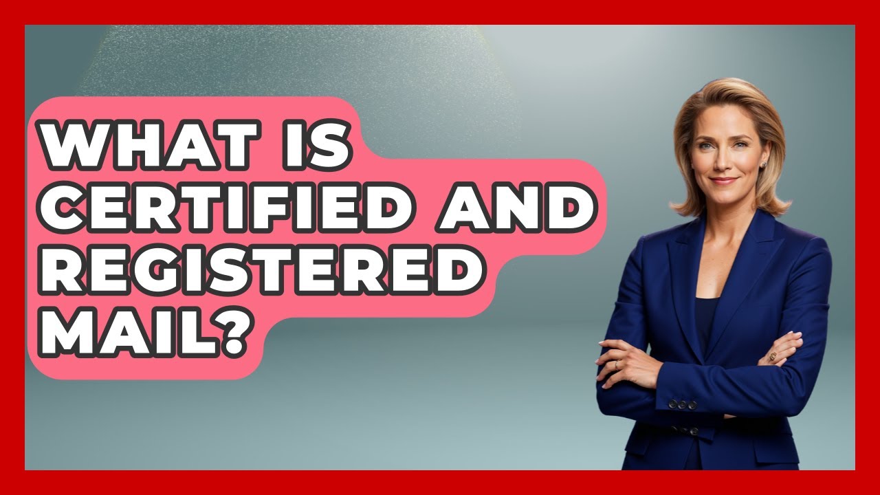 What Is Certified And Registered Mail? - Admin Career Guide