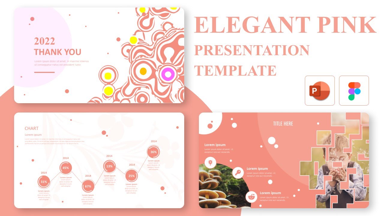 Elegant Pink Presentation Template | Download PowerPoint Template | O J Edits