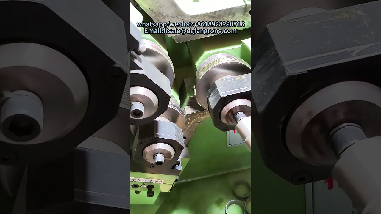 China manual type three rollers thread rolling machine #machine #threadrolling #china #factory