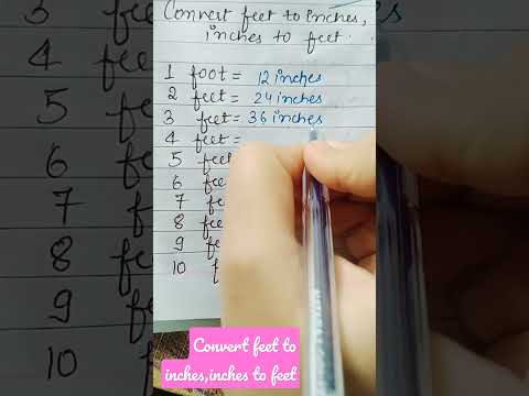 #Convert feet into inches,inches into feet#