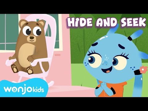 🎶 Animal Hide and Seek Fun! 🐵🐻🐱 | Sing-Along Song by Wonjo Kids 🌟 Learn Directions