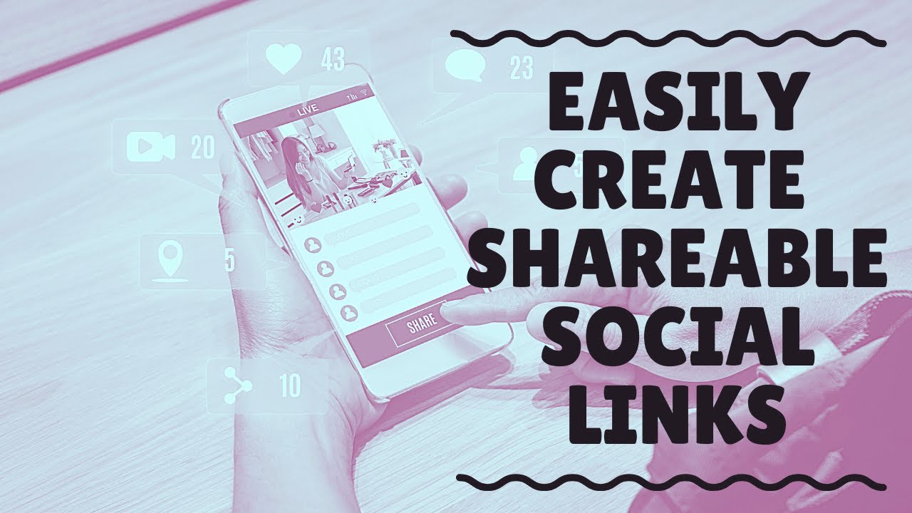 Shareable Link Generator for Social Media in less than a minute