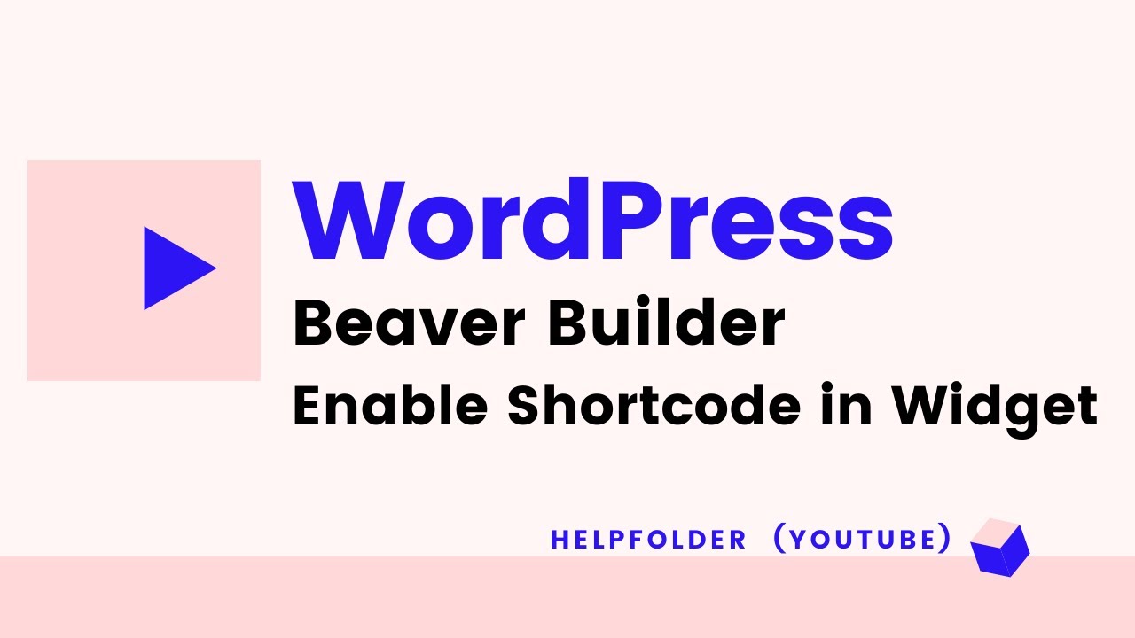 WordPress Beaver Builder Enable Shortcode in Text Widget