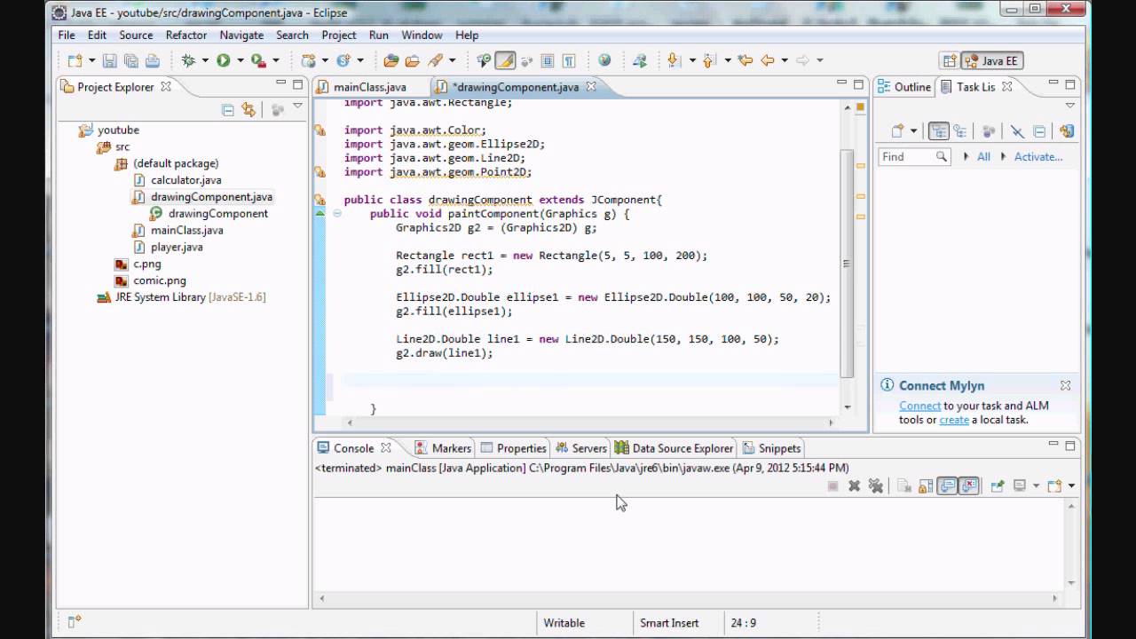Java Programming - 23 - Graphics/Shapes