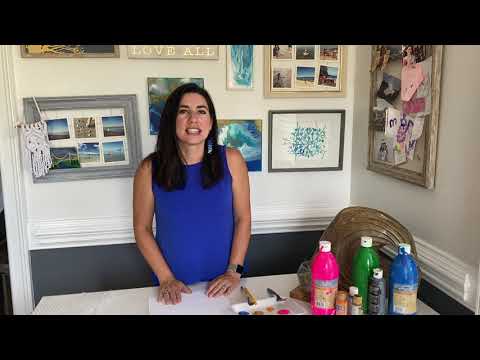 How to make Textured Paper - Art Project Painting for Kids / Elementary Students