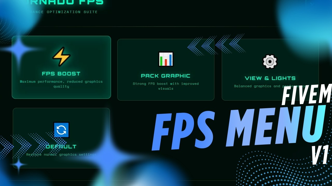 [FREE] FPS MENU V1 SCRIPT OPTIMIZED AND PERFECT UI DESIGN | Fivem Script