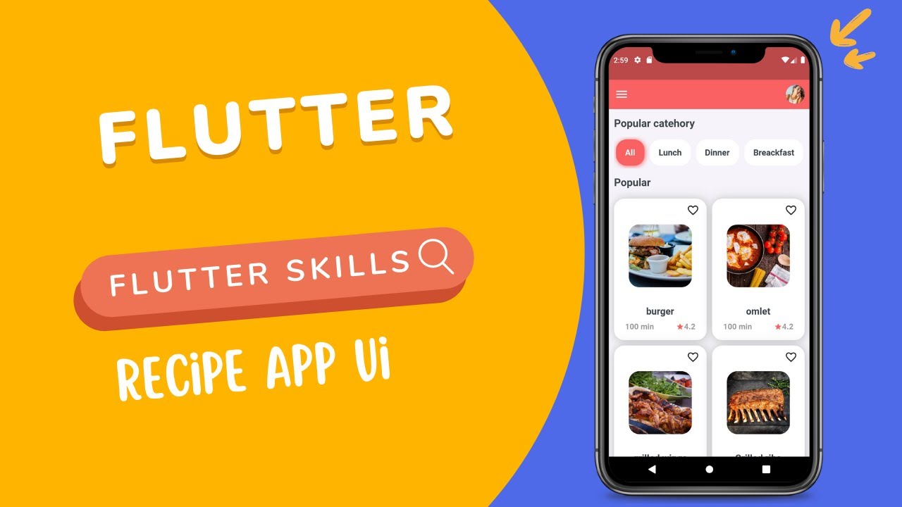 Flutter fullstack - Recipe App