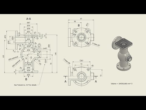 Tutorial Inventor - 226 STEAM INJECTOR BODY
