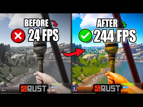 🔧RUST: BEST SETTINGS TO BOOST FPS AND FIX FPS DROPS / STUTTER 🔥| Low-End PC 2024✔️