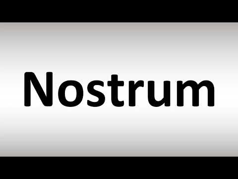 How to Pronounce Nostrum