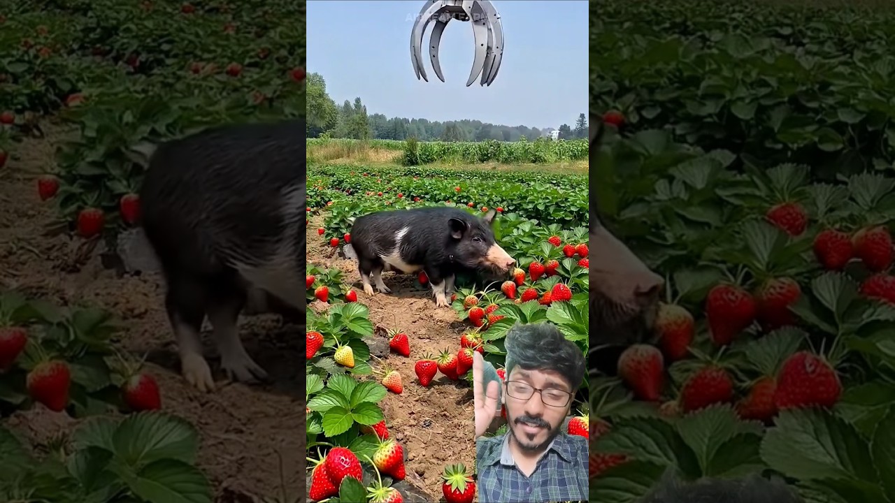 Bacon Bot 9000: Target Locked#farm #farmer #farming #satisfying #shorts