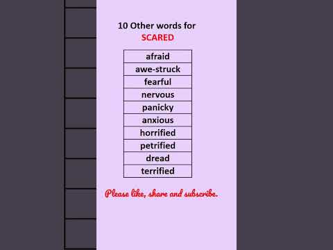 10 Other words for Scared #shorts #shortsfeed #ytshorts