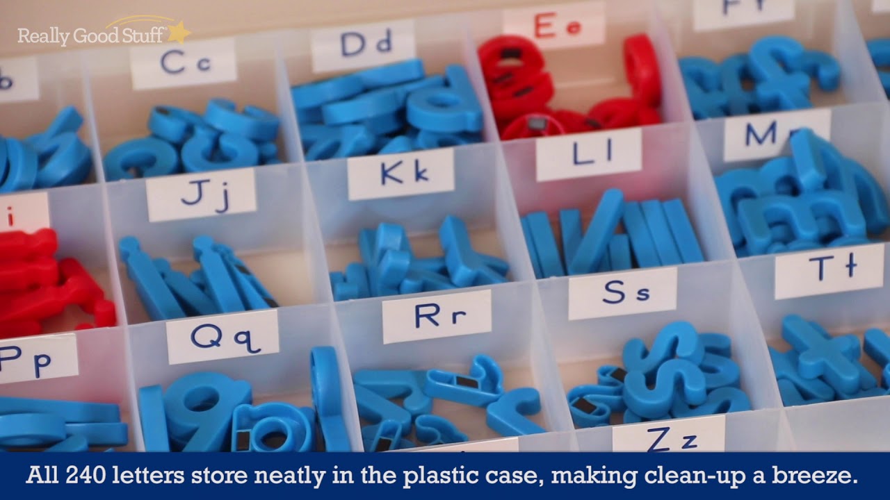 EZread™ Color-Coded Plastic Magnetic Letter Kit