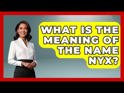 What Is The Meaning Of The Name Nyx? - Art Across Cultures