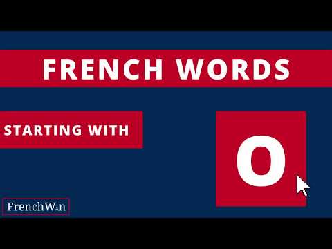 French Words Starting With O - FrenchWin