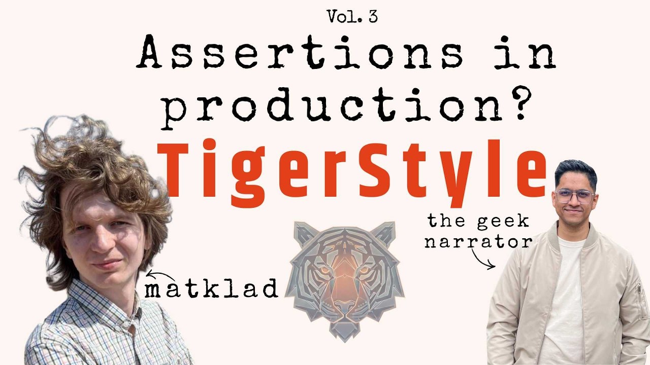 Assertions in production? (TigerBeetle Vol. 3) With Alex aka matklad