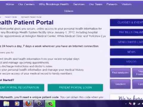 MyHealth - Online Access to Your Personal Health Information: Brookings Health System, Brookings SD