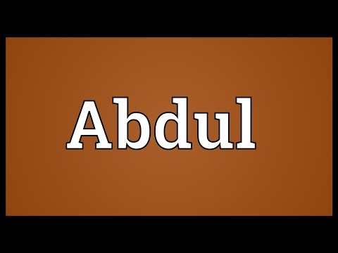Abdul Meaning