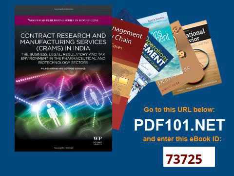 Contract Research and Manufacturing Services CRAMS in India The Business, Legal, Regulatory and Tax