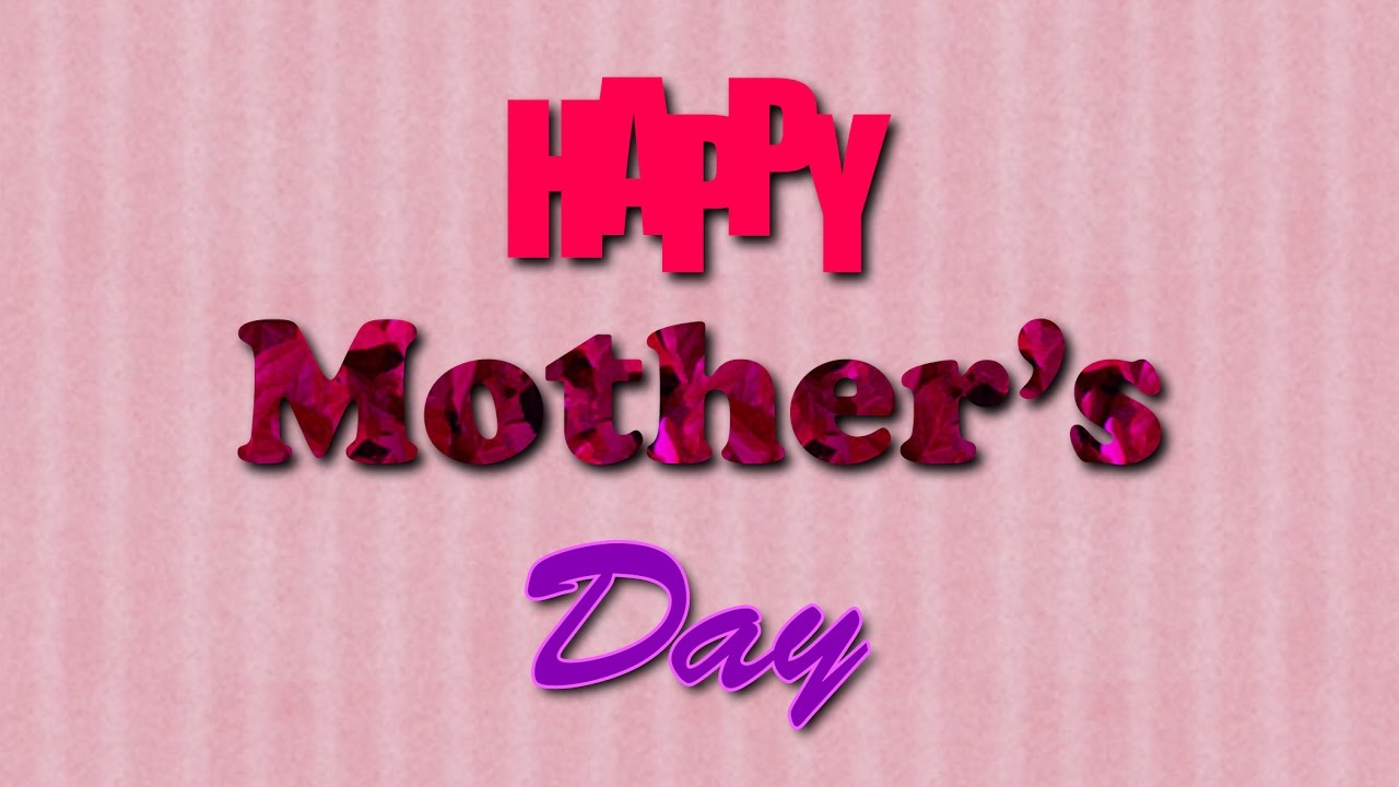 Happy Mother's Day | Text Effect in Photoshop CC
