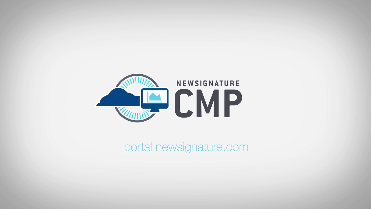 Cloud Management Portal Introduction - New Signature