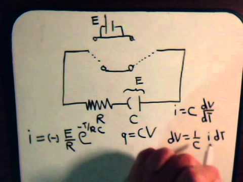 Electrical Circuit Analysis Video #65: Voltage Equation For Discharging Capacitor