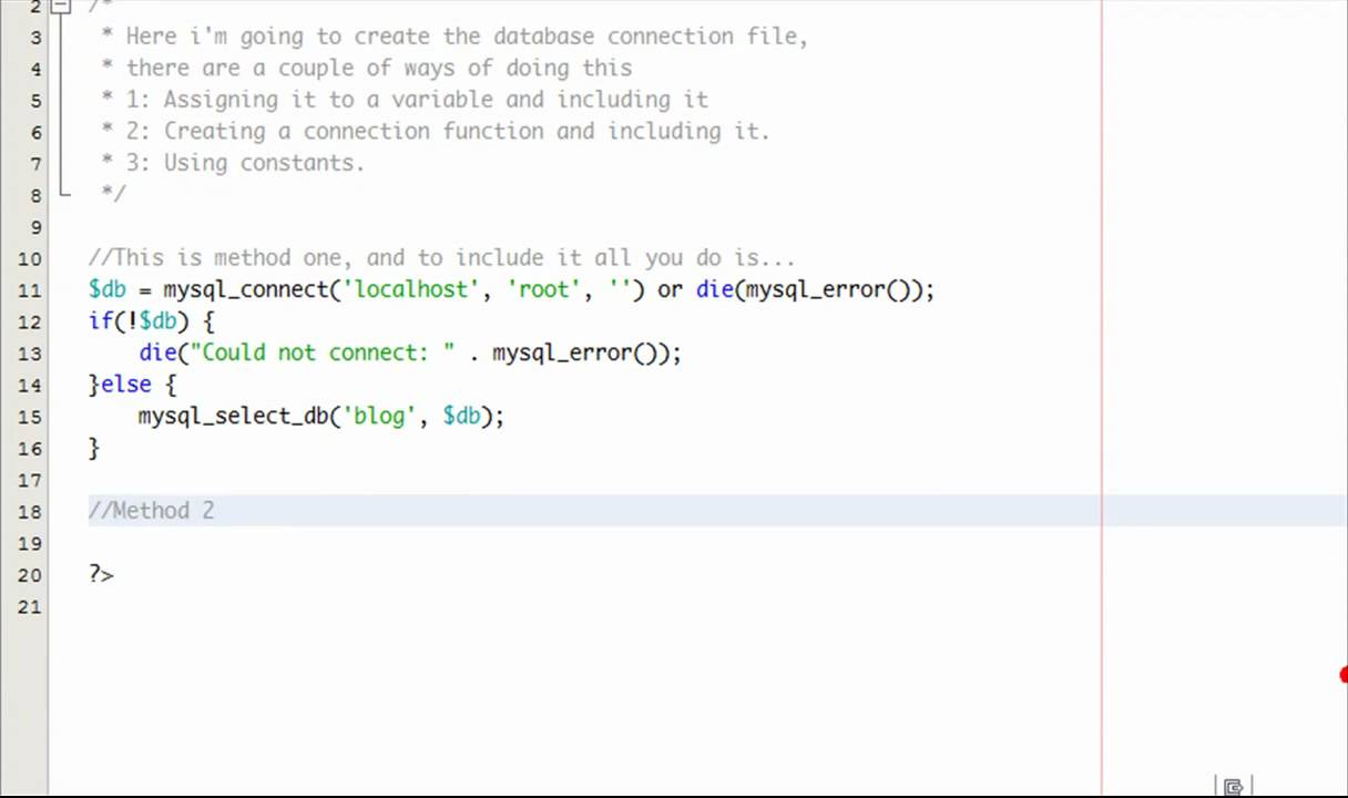 [HD]  PHP - Connecting To Database Script [3 Methods]