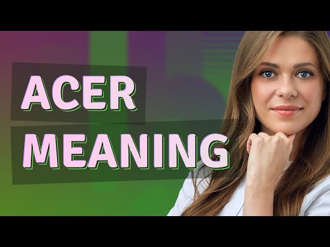Acer | meaning of Acer