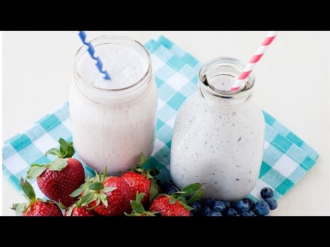 Homemade Yogurt Drinks with Real Fruit - Drinkable Yogurt!