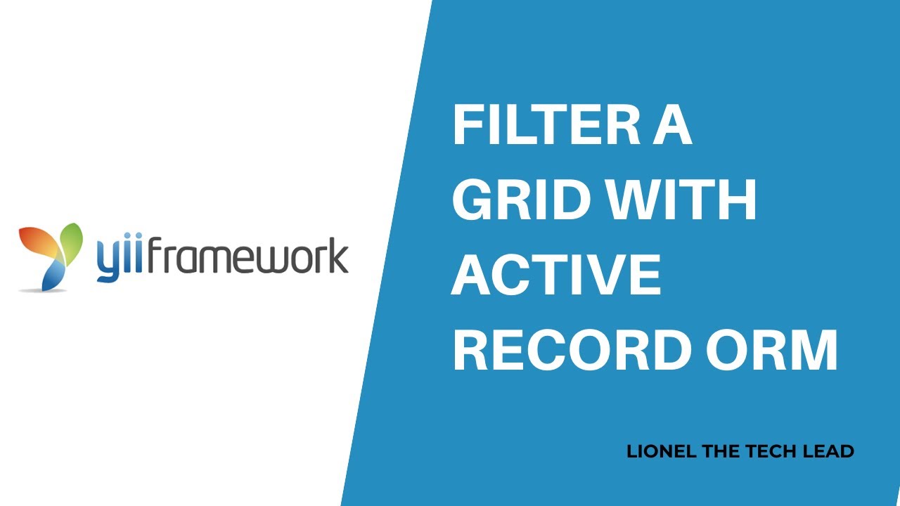 Yii2 PHP Framework | Filter Gridview with Active Record ORM