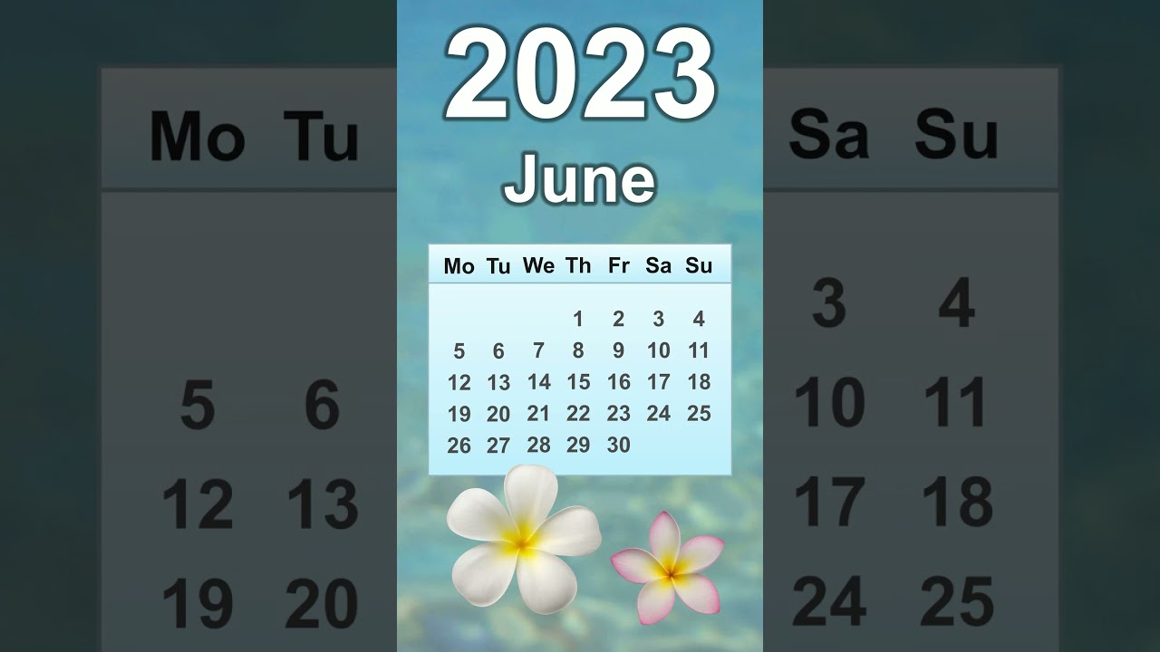 June 2023 Calendar