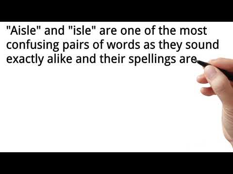English Confused Words: "aisle" or "isle".