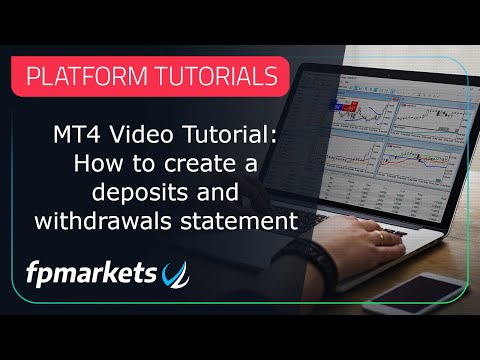 MT4 Video Tutorial: How to create a deposits and withdrawals statement | FP Markets