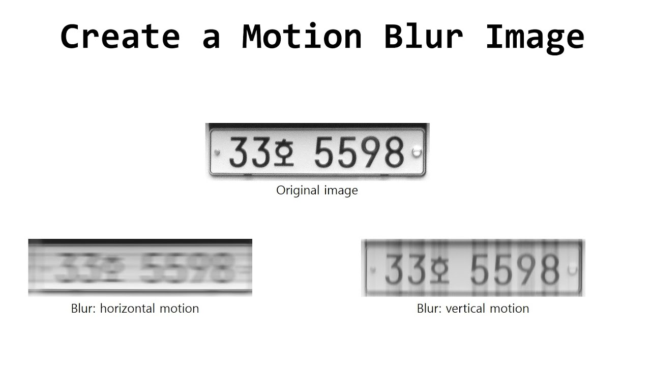 Python#18 How to create a motion blur image in frequency domain using Python