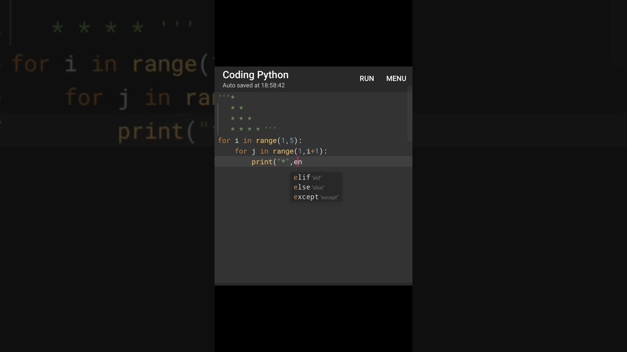 Python pattern program|Printing 