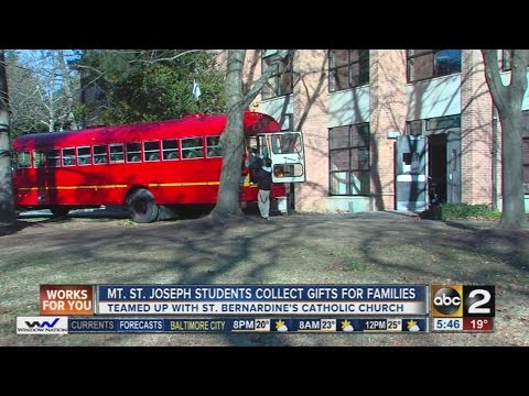 Mt. St. Joseph high school students helping families in need